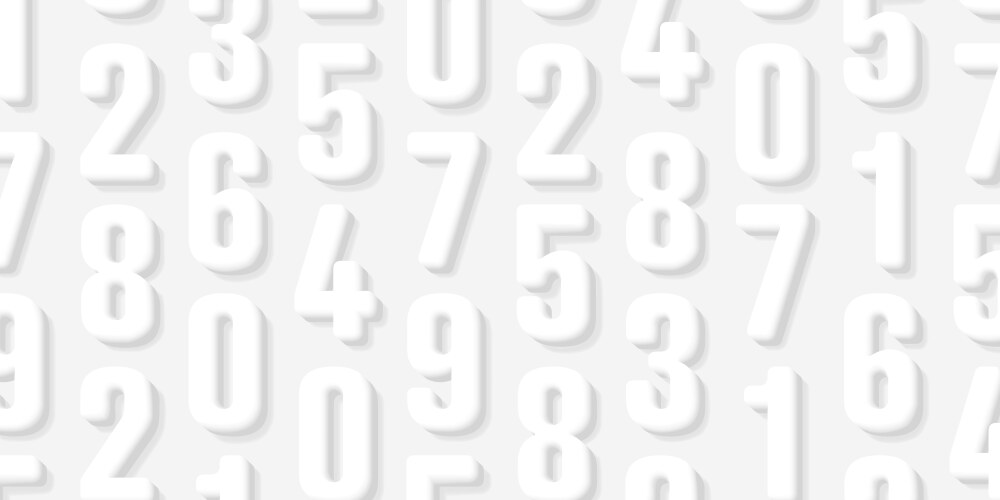 Numbers Pattern Vector Images (over 76,000)