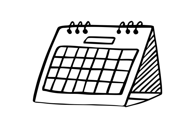 Calendar Doodle Vector Images (over 14,000)