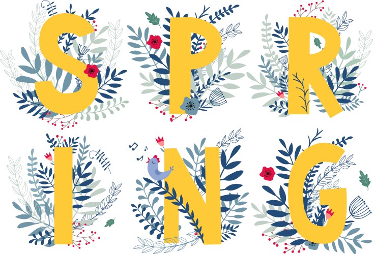 Poster with golden letters a b c d e f g h Vector Image