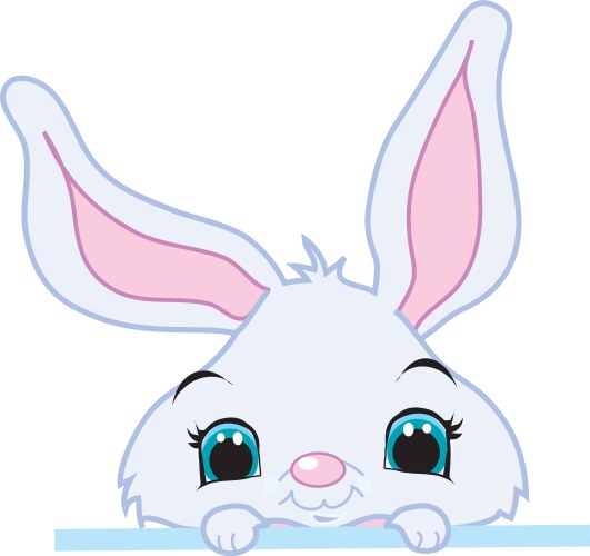Rabbit Peeking Vector Images (over 220)