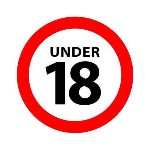 Under 18 Logo Vector No Under 18 Vector Images | Depositphotos