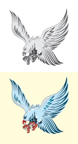 Flying eagle Royalty Free Vector Image - VectorStock