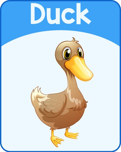 Duck Flashcard Vector Images (over 110)