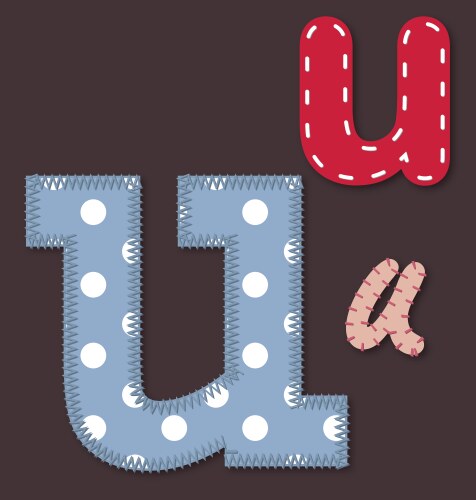 U Royalty Free Vector Image - VectorStock