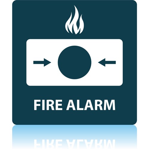 Fire alarm icon Royalty Free Vector Image - VectorStock