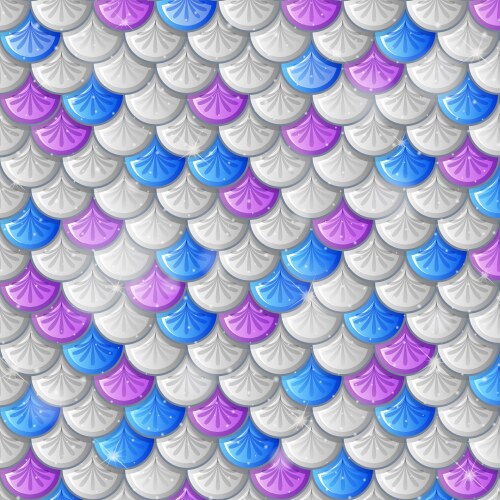 Fish scale seamless pattern background Royalty Free Vector