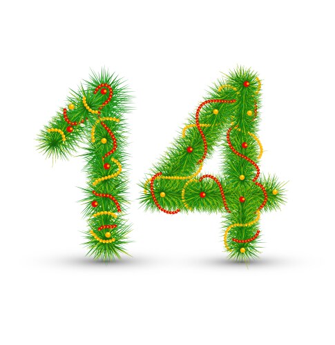 Christmas Number 4 Vector Images (over 500)