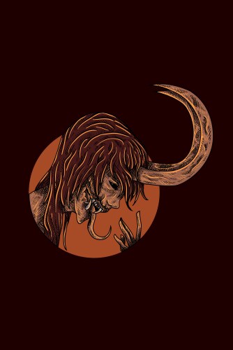 Three faced devil Royalty Free Vector Image - VectorStock
