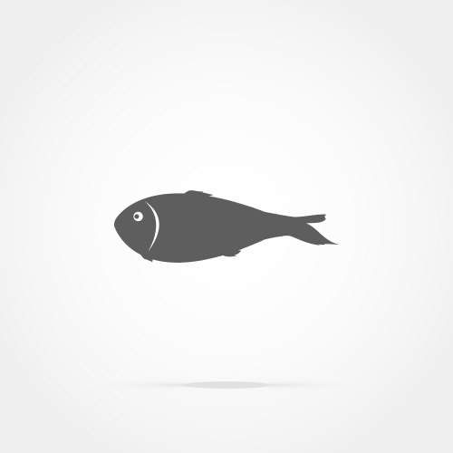 Pisces fish head Royalty Free Vector Image - VectorStock