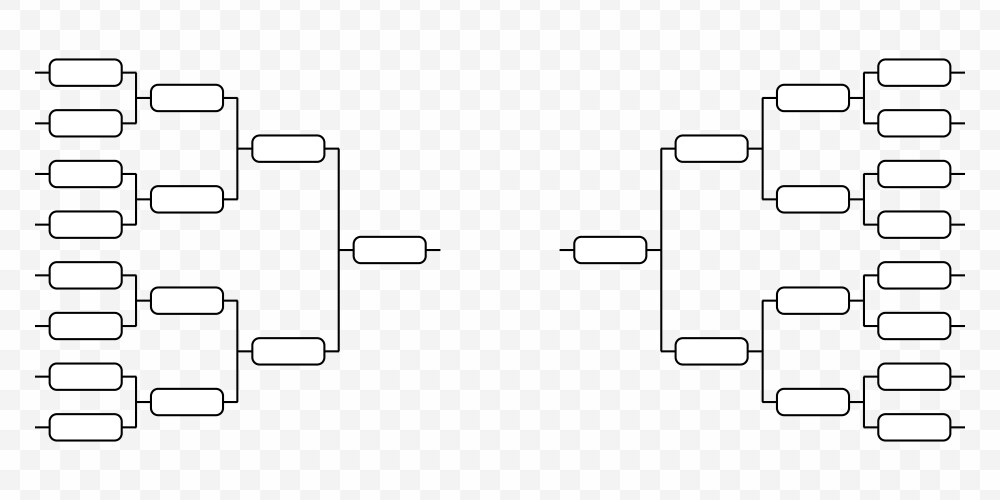 Playoff tournament bracket Royalty Free Vector Image