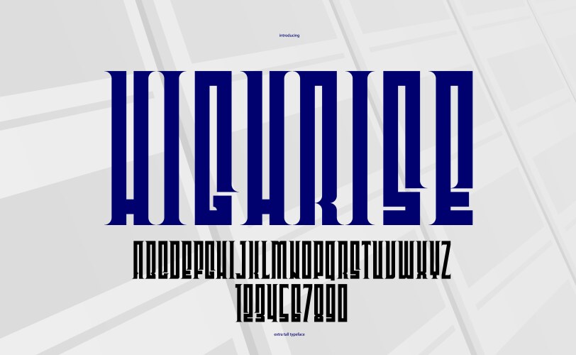 Luxury elegant font for logos and emblems modern Vector Image