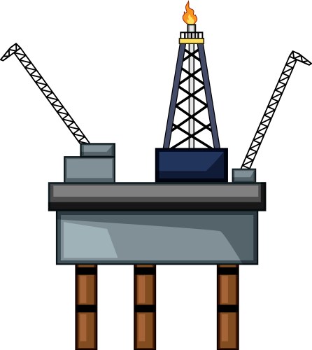 Cartoon Oil Rig Vector Images (over 710)