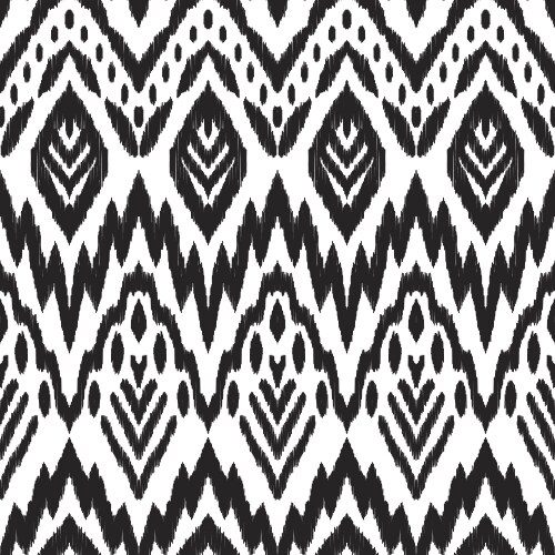Tribal ethnic monochrome seamless pattern Vector Image