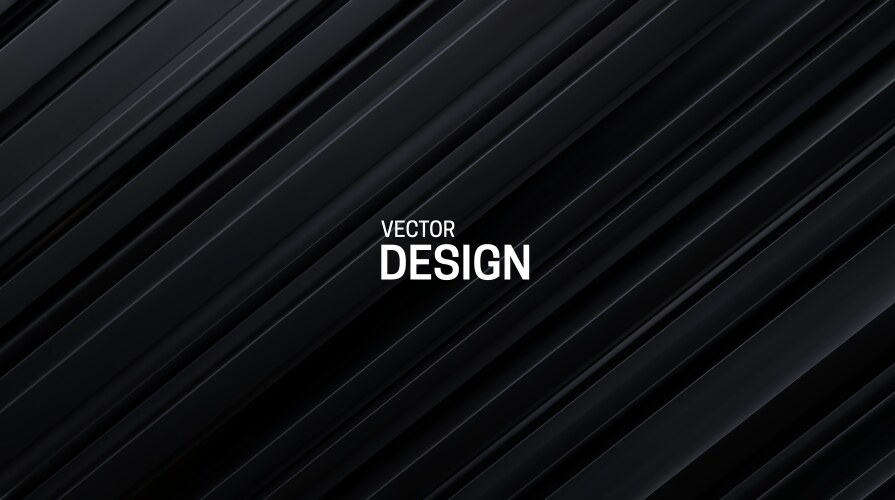 Abstract gray line and black background Royalty Free Vector