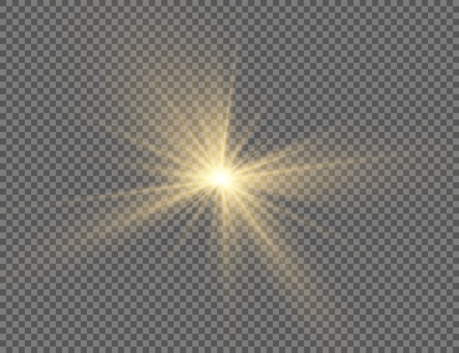 Star burst with light yellow sun rays Royalty Free Vector