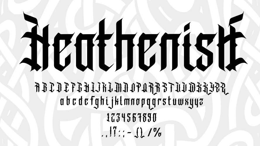 Old English Font Numbers Tattoo Font - Infoupdate.org