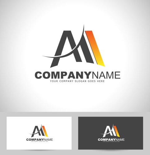 Business card design with letter r Royalty Free Vector Image