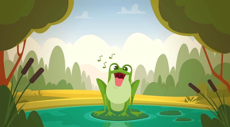 Cartoon Frog Jumping Vector Images (over 2,500)