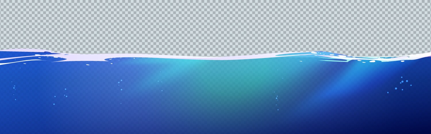 Water surface isolated underwater texture Vector Image