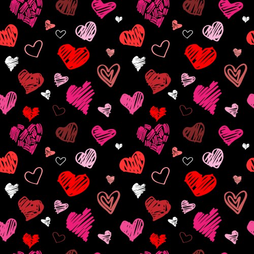 Love pattern texture Royalty Free Vector Image