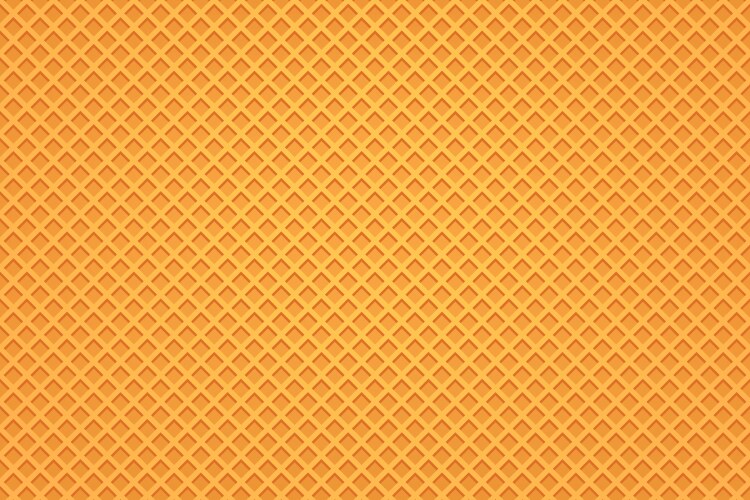 Orange waffle background Royalty Free Vector Image