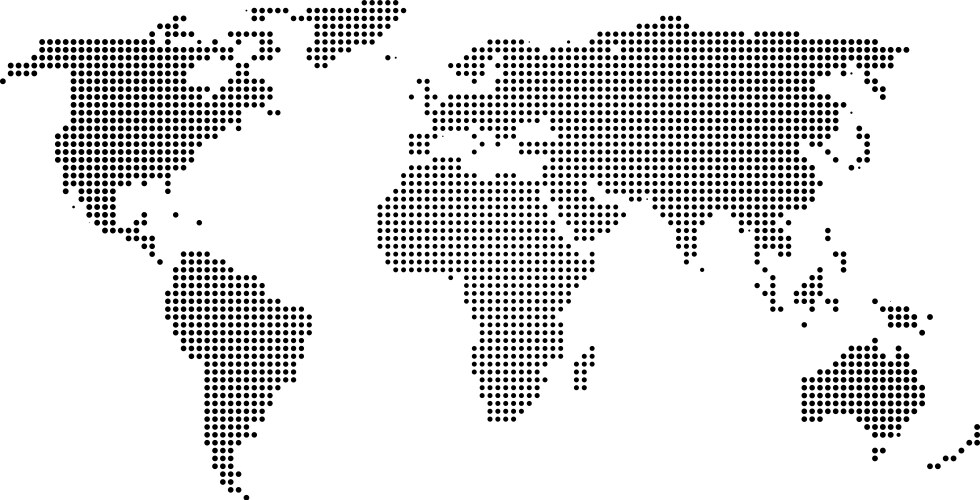World map basic dots Royalty Free Vector Image