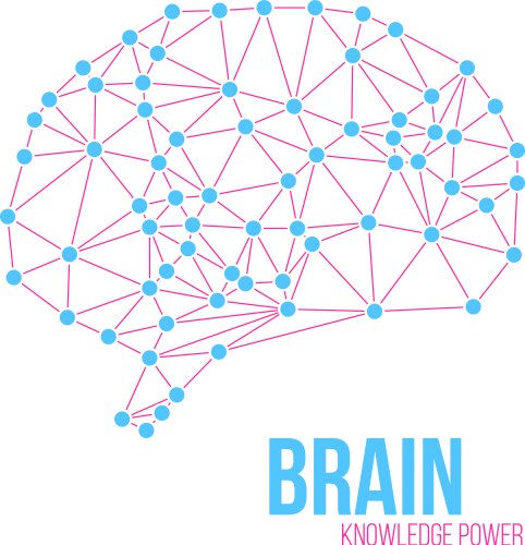 Human brain pattern thinking process Royalty Free Vector