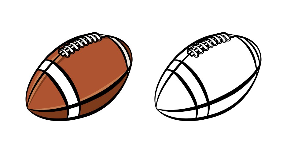 American Football Outline Vector Images (over 15,000)