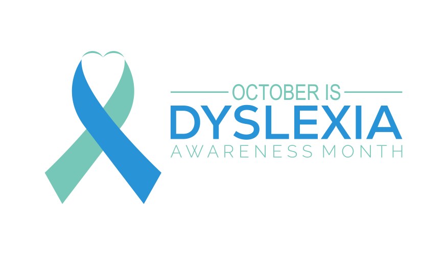 Dyslexia awareness month Royalty Free Vector Image