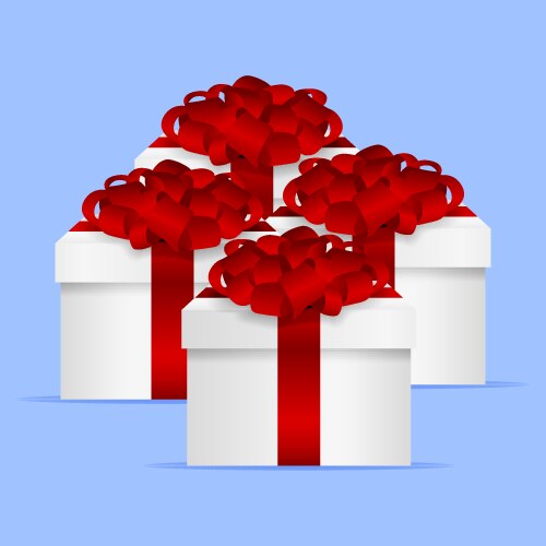 Present box set Royalty Free Vector Image - VectorStock