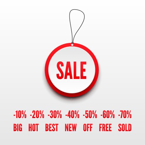 Red Tag Sale Vector Images (over 120,000)