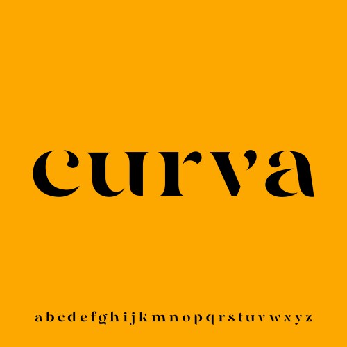 Alphabet trendy font Royalty Free Vector Image