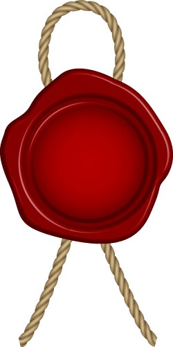 Watercolor wax stamp Royalty Free Vector Image