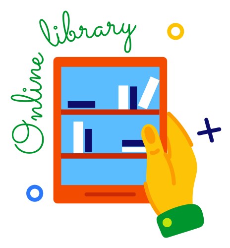 Library Royalty Free Vector Image - VectorStock