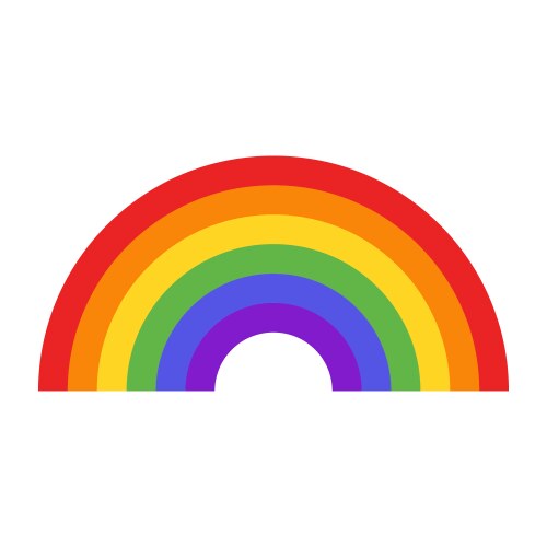 Symbol rainbow Royalty Free Vector Image - VectorStock