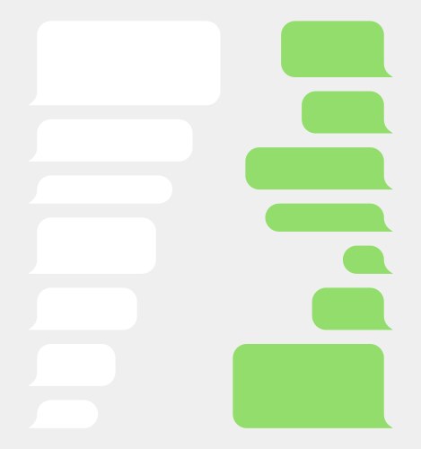 Chat template Royalty Free Vector Image - VectorStock