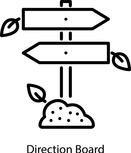 Direction board Royalty Free Vector Image - VectorStock