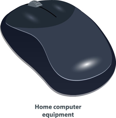 Computer mouse in flat design wireless input Vector Image