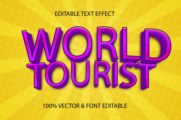 Comic text editable font effect Royalty Free Vector Image