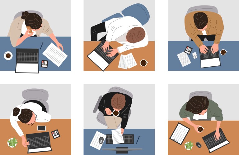 Top View Man Sitting Vector Images (over 1,000)