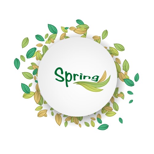 Welcome spring design Royalty Free Vector Image