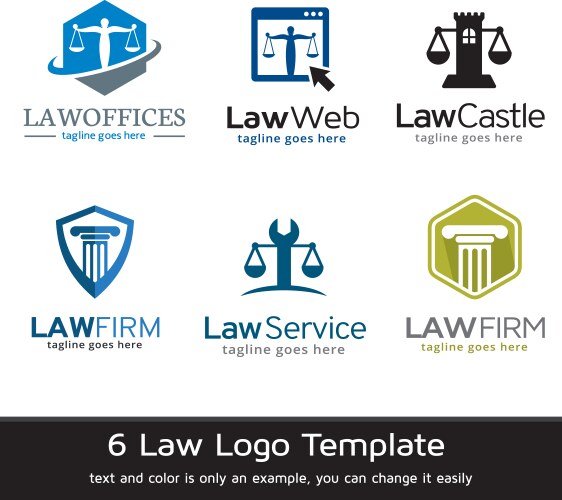 Law logo Royalty Free Vector Image - VectorStock