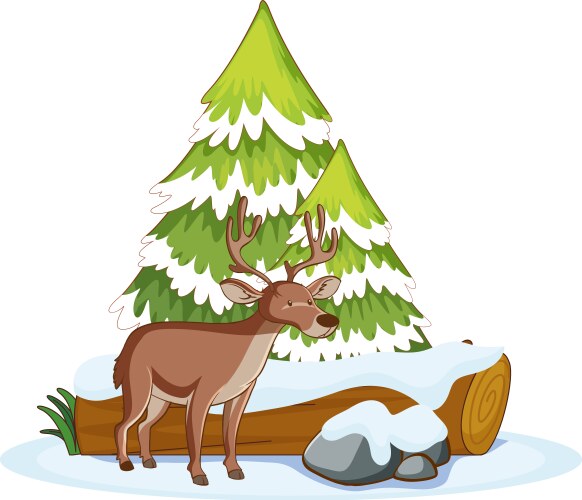 Cute reindeer Royalty Free Vector Image - VectorStock