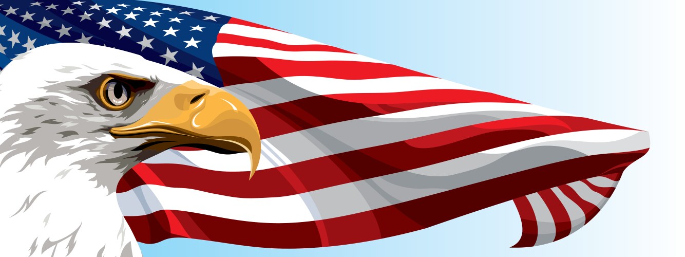 American Flag Eagle Vector Images (over 7,100)