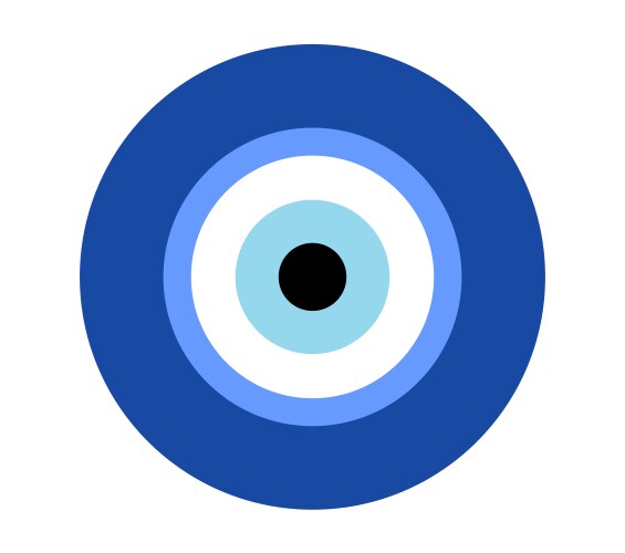 Greek evil eye symbol protection Royalty Free Vector Image