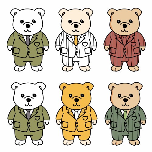 Cartoon Animals Wearing Clothes Vector Images (over 4,800)