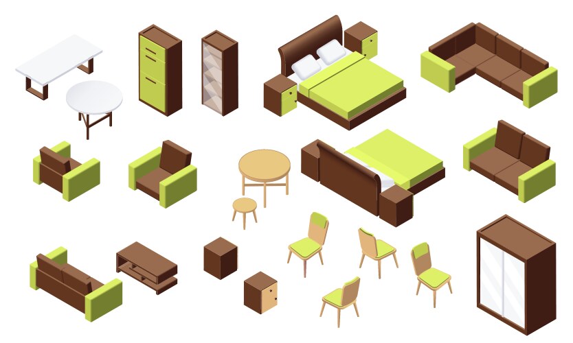 Isometric Furniture Vector Images (over 23,000)
