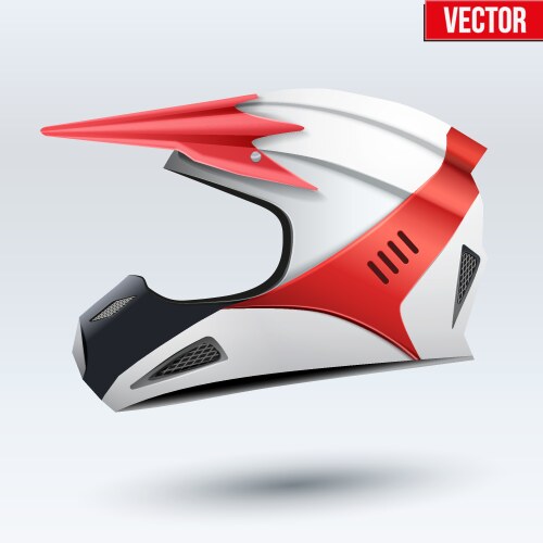 Motorcycle helmet biker headwear Royalty Free Vector Image