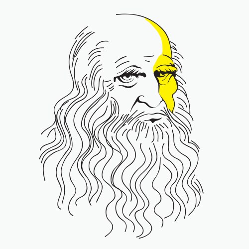Leonardo da vinci Royalty Free Vector Image - VectorStock