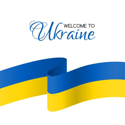 Waving ribbon with flag city Royalty Free Vector Image